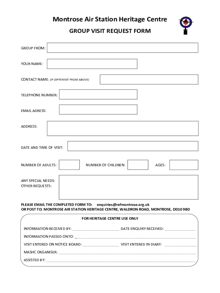 Fillable Online Group Visit Form.docx. Group Visit Form Fax Email Print ...