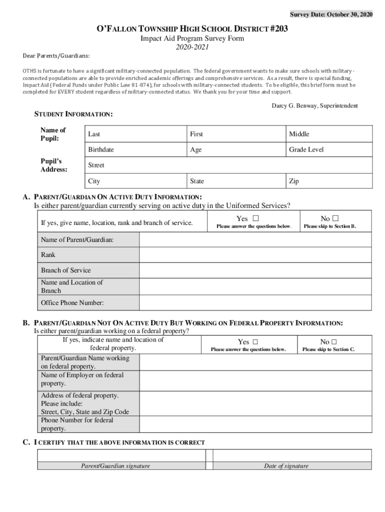 Fillable Online OFALLON TOWNSHIP HIGH SCHOOL DISTRICT #203 Fax Email Print - pdfFiller