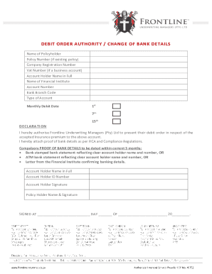 Fillable Online Authorization Letter to Debit Account - Step by ...