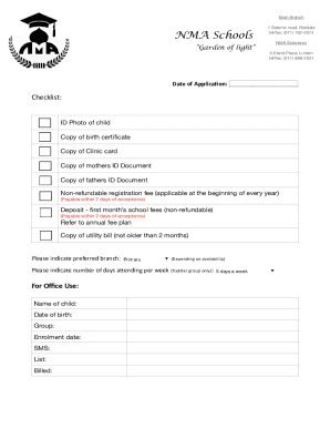Fillable Online NMA Application Form 2021 Fax Email Print - pdfFiller