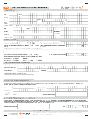 Fillable Online Cancer claim form Insured Part A - IDFC FIRST Bank Fax ...