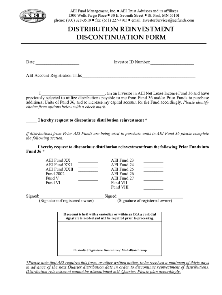 Fillable Online Fillable Online Email Change Authorization - AEI Capital ... Fax Email Print ...