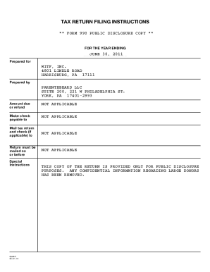 Fillable Online 2019 Instructions for Form 990 Return of Organization ...