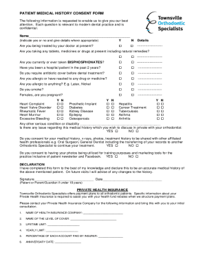 Fillable Online Consent Form for Use or Disclosure of Patient Health ...