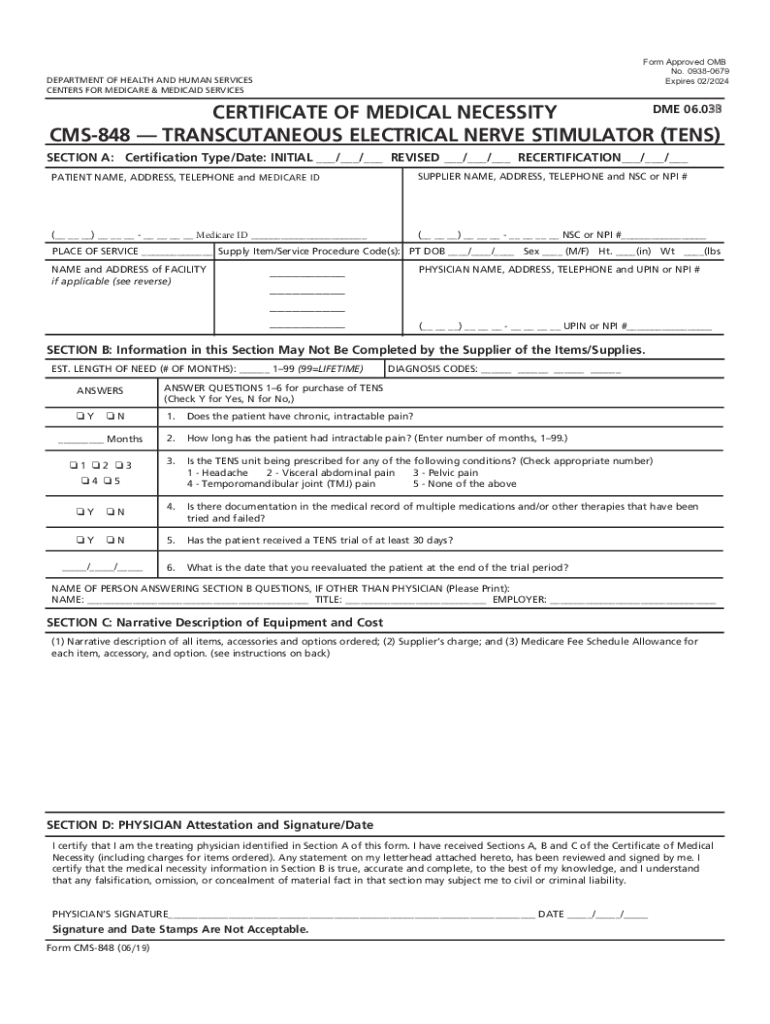 Fillable Online 2005 Form CMS-848 Fill Online, Printable, Fillable ...