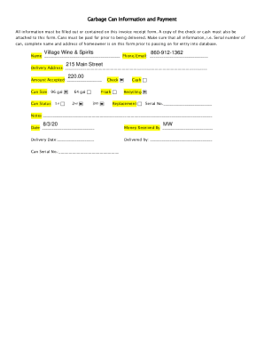 Fillable Online Garbage Collection NotificationsMicrosoft DocsAnnex V ...