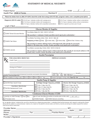 Fillable Online STATEMENT OF MEDICAL NECESSITY - mmm-fl.com Fax Email ...