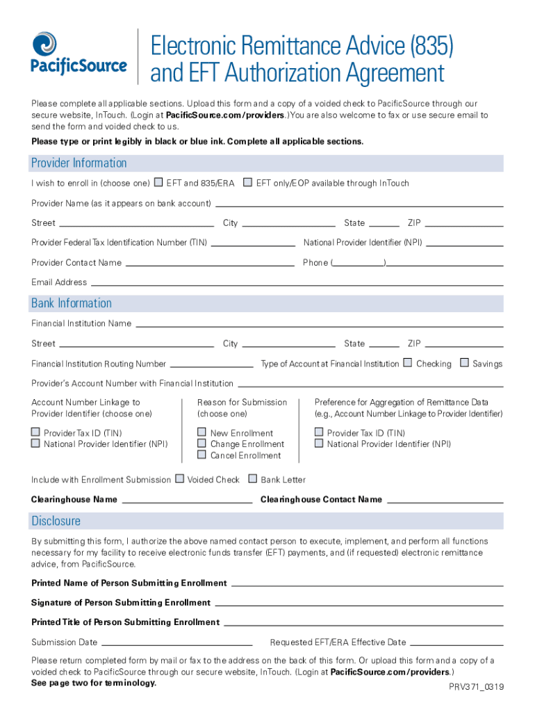 Fillable Online and EFT Authorization Agreement - atriohp.com Fax Email Print - pdfFiller