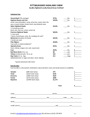 Fillable Online Beef Price List Order Form 2021.docx Fax Email Print ...