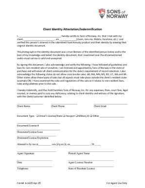 Fillable Online ATTESTATION FOR VERIFICATION OF IDENTITY SAMPLE FORM ...