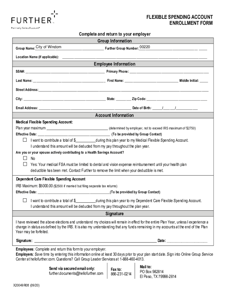 Fillable Online Health Savings Account Enrollment Form - CCFLEX.com Fax Email Print - pdfFiller
