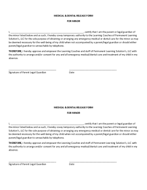 Fillable Online Medical Release Form for Consent to Treat Your KidsGrandparents Medical Consent ...