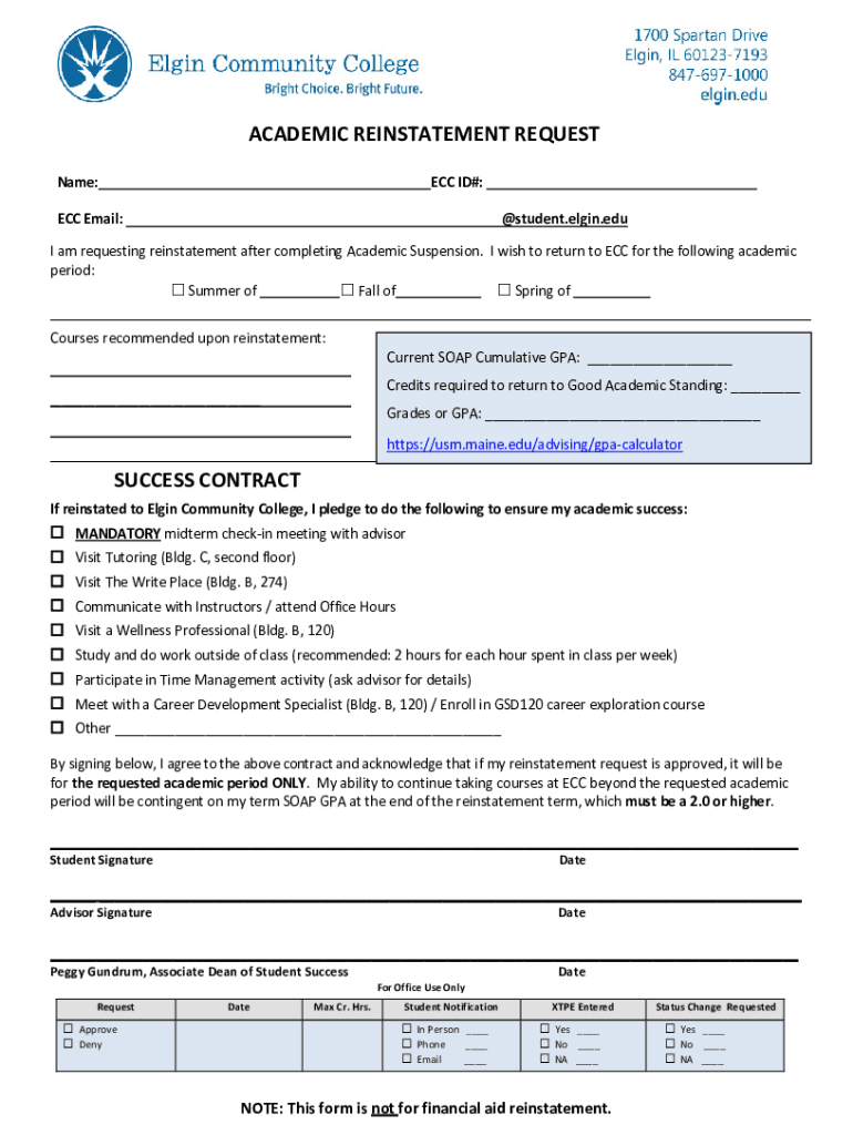 Fillable Online ReferenceWriting a Reinstatement Letter with Sample ...
