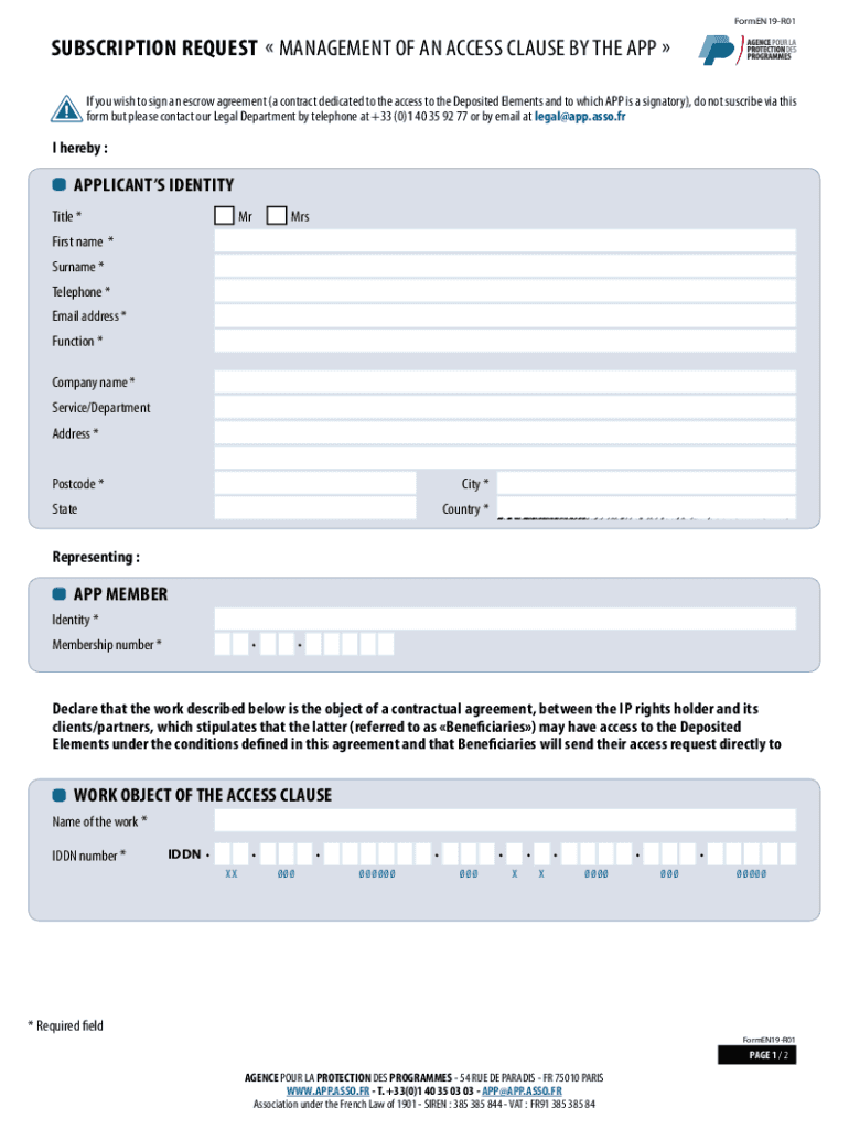 Fillable Online FREE 15+ Access Request Form Templates in PDFMS Word ...