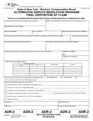 Fillable Online ADR- 2 version 1- 09.pdf Fax Email Print - pdfFiller