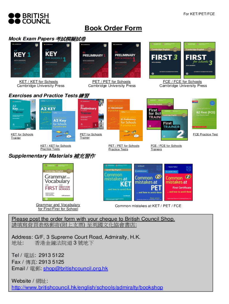 Fillable Online Sample Cambridge Exams to help you prepare for KET or ...