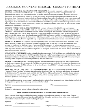 Fillable Online Medical Consent To Treat Form Health Fax Email Print - pdfFiller