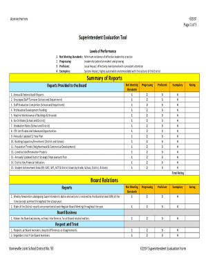 Fillable Online 6155F Superintendent Evaluation Form Fax Email Print ...
