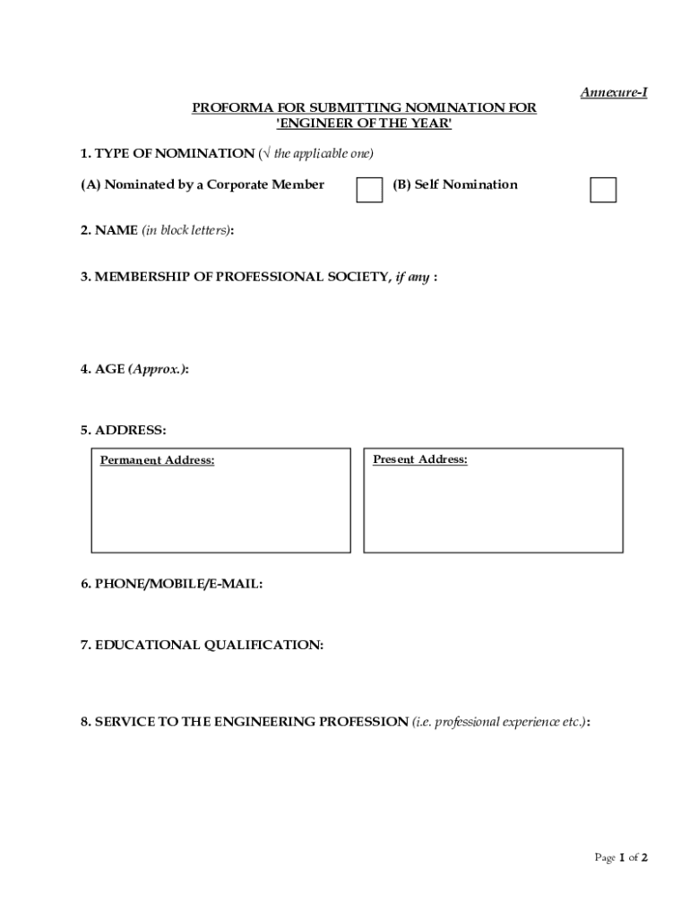 Fillable Online How to write a nomination letter sample letter template ...