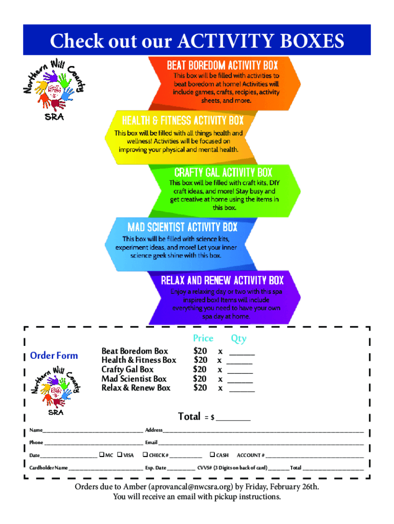 Fillable Online Boredom Box Ideas & Activities - Homeschool Giveaways ...