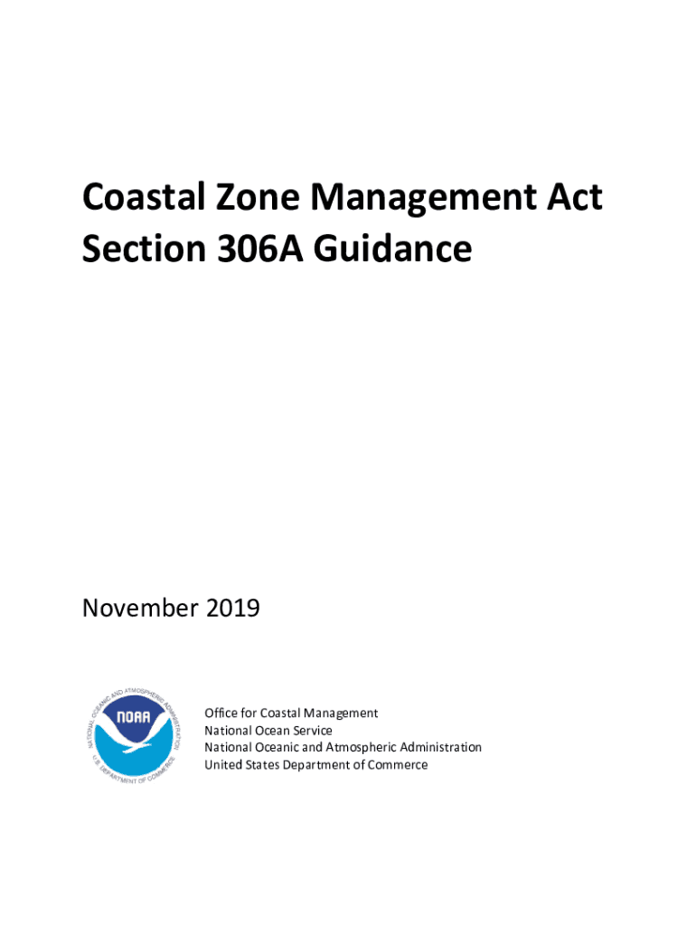 Fillable Online Coastal Zone Management Act Section 306A Guidance ...
