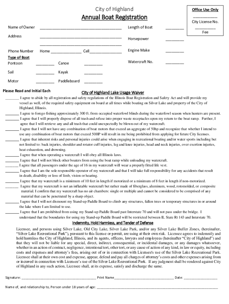 Fillable Online Watercraft licenses - registration procedures & fees ...