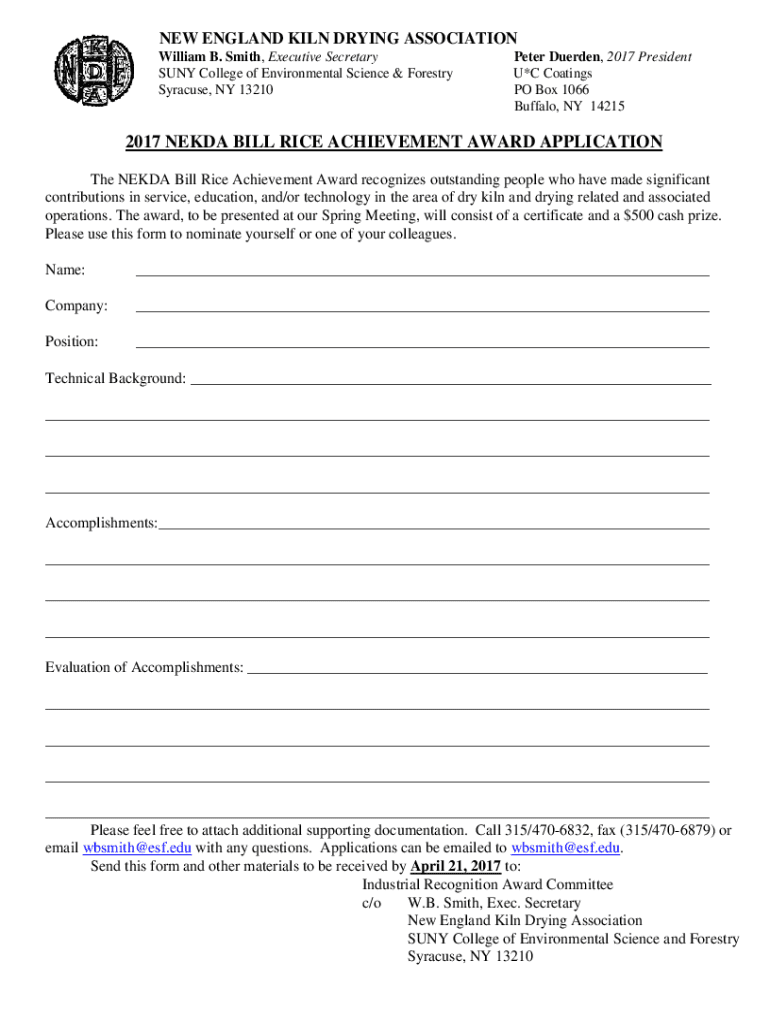 Fillable Online NEW ENGLAND KILN DRYING ASSOCIATION Executive Secretary ...