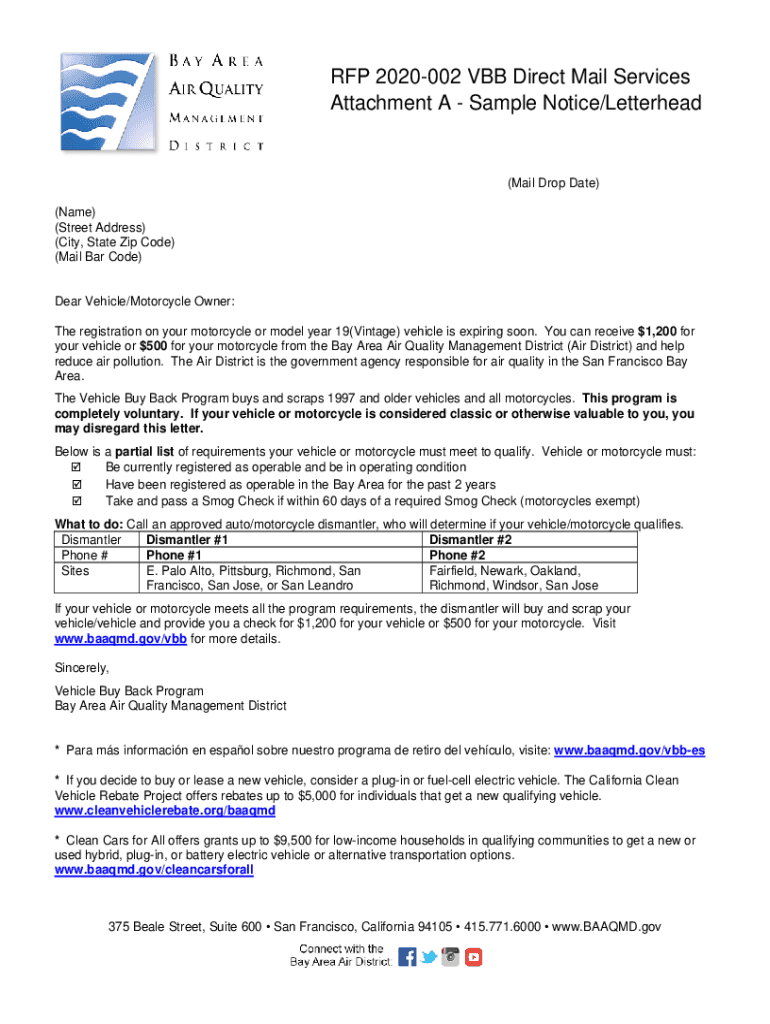 Fillable Online Attachment 56b Request for Proposal (RFP) Template ...