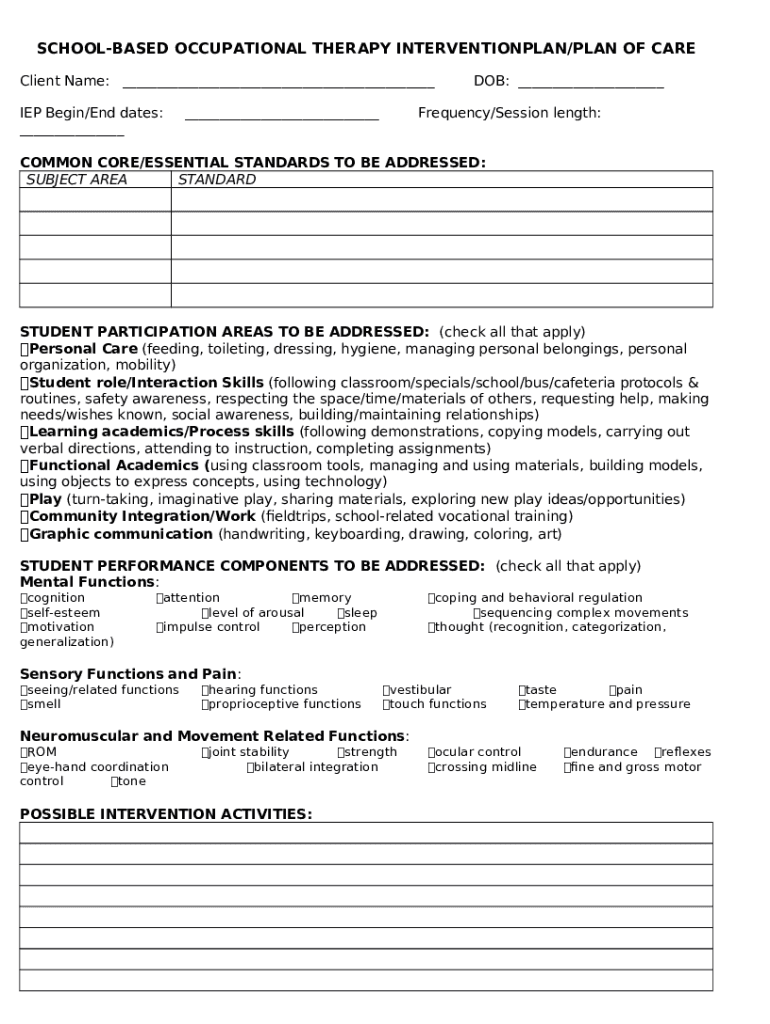 Sample OTPOC2015.docx - SCHOOL-BASED OCCUPATIONAL THERAPY ... Doc ...