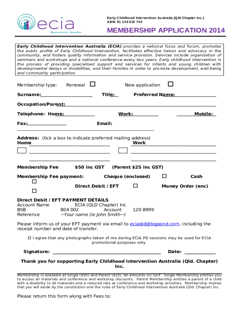 Early Childhood Australia and Early Childhood Intervention ... Doc ...