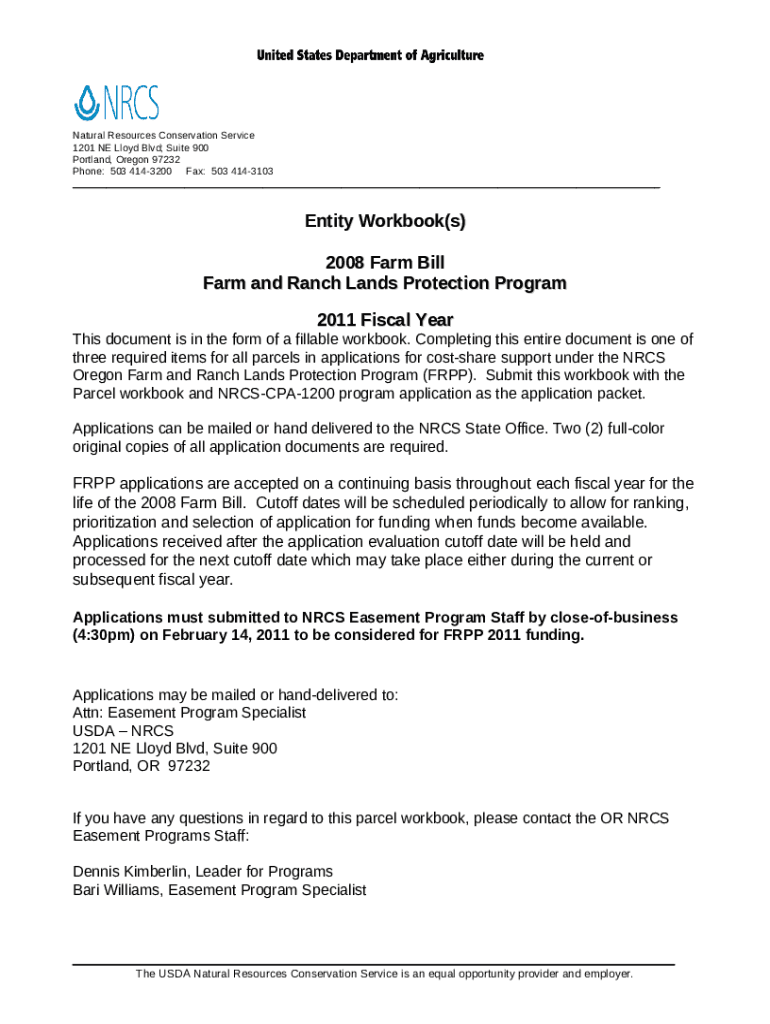 Entity Workbook(s) - Home NRCS Doc Template | pdfFiller