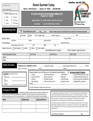 Fillable Online 13 App for Summer Camp.doc Fax Email Print - pdfFiller