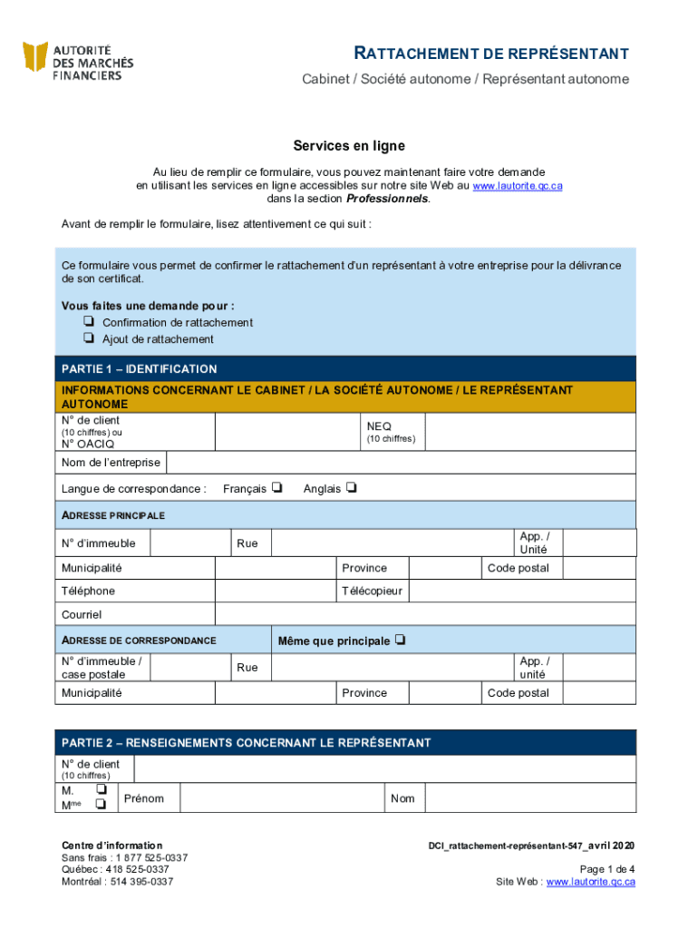 Remplissable En Ligne lautorite qc Dossier ReprsentativitDe quoi s'agit ...
