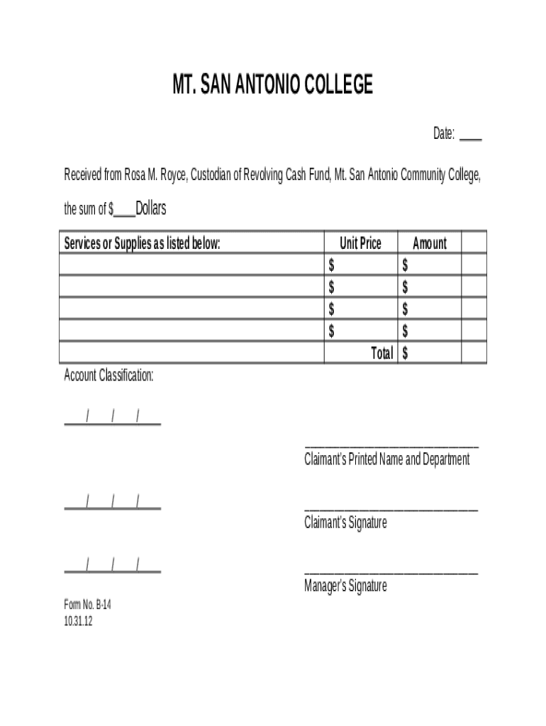Imprest, Petty Cash and Other Revolving Funds - Office of ...Imprest ...