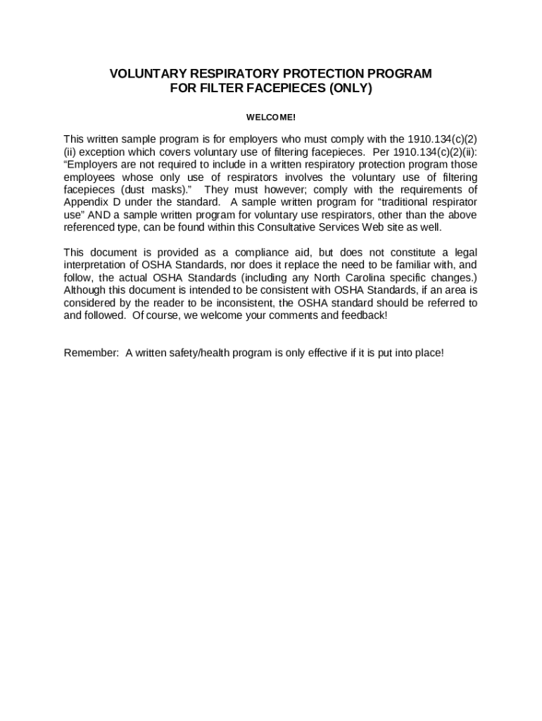 Is a Dust Mask Considered a Respirator? - OSHA Training Doc Template ...