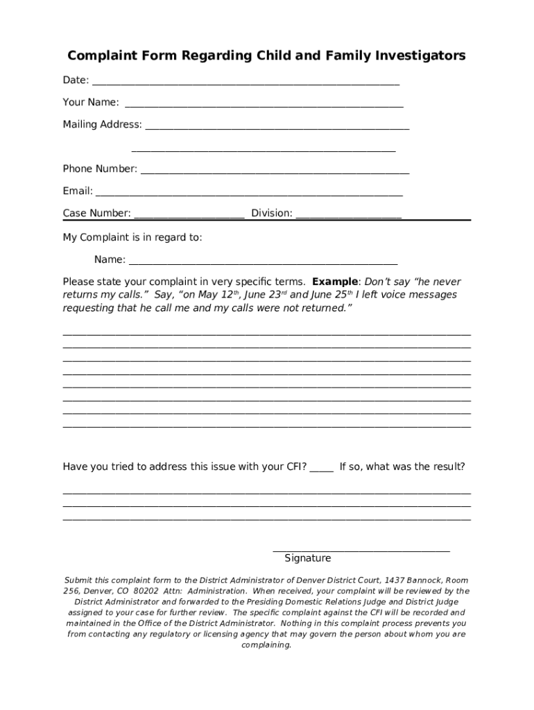 File a Complaint for a Health FacilityTexas Health and ... Doc Template ...