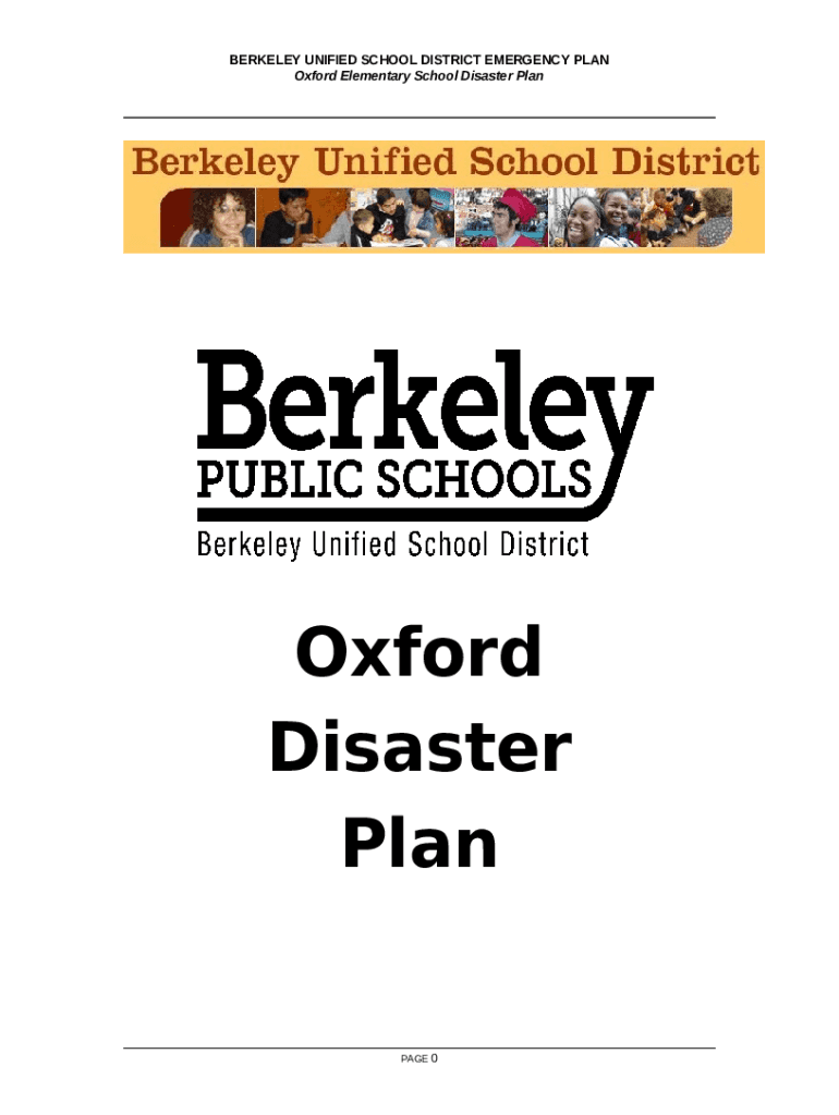 Responsibilities for a School Disaster Plan Doc Template | pdfFiller