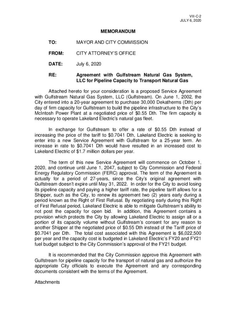 Fillable Online Agreement with Gulfstream Natural Gas System, Fax Email ...