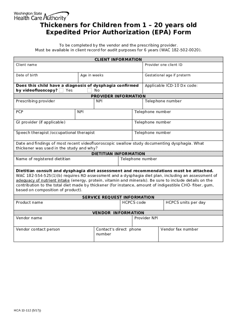 Oral enteral nutrition expedited prior authorization (EPA) ... Doc ...