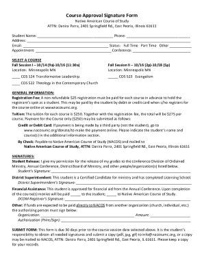 Fillable Online Fillable Online Fillable Online Course Approval ...