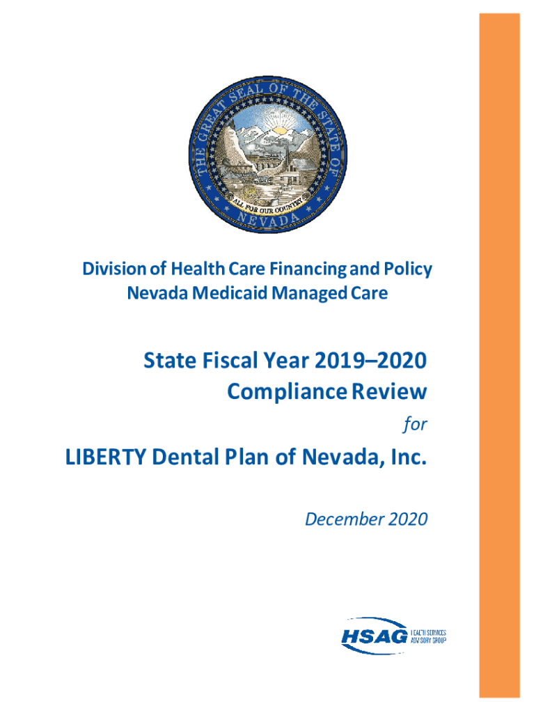 Fillable Online dhcfp nv State Fiscal Year 20192020 External Quality ...