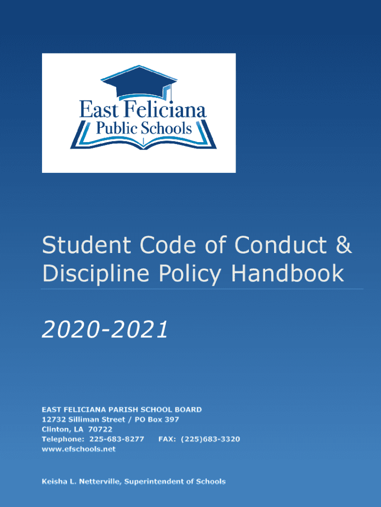 Fillable Online Discipline and Punishment: Student Codes of Conduct and ...