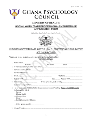 Fillable Online GPC FORM 2 Fax Email Print - pdfFiller