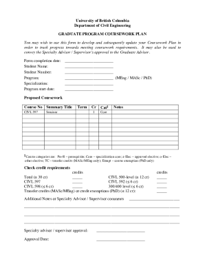 Fillable Online Department of Civil Engineering - Academic Unit ...