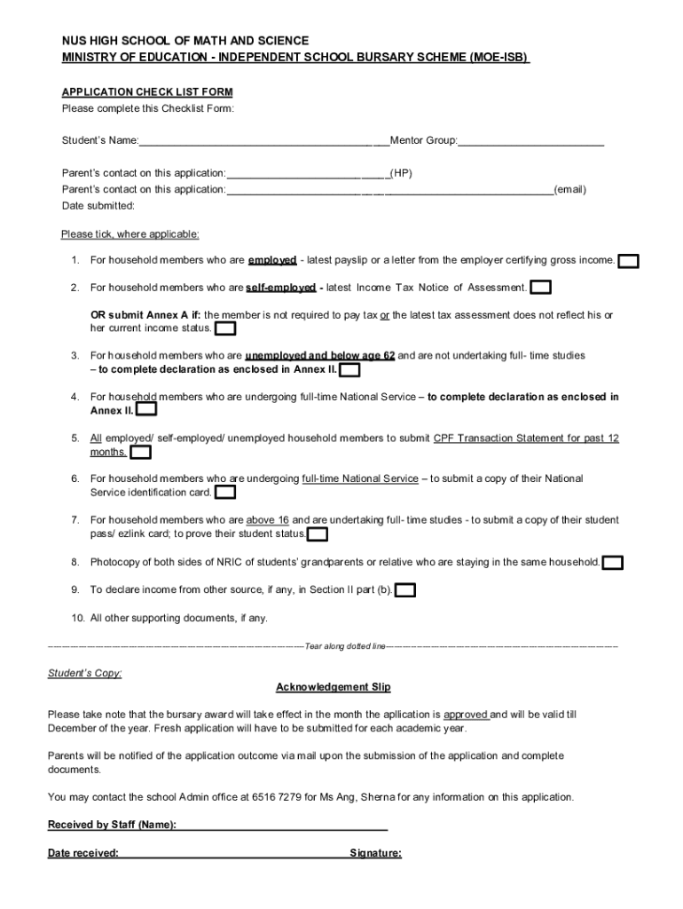 Fillable Online Direct School Admission (DSA-Sec)Ministry of Education Fax Email Print - pdfFiller