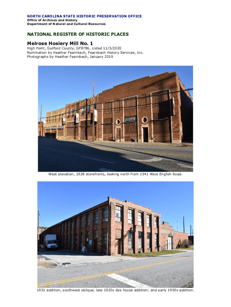 Fillable Online HPO Staff - North Carolina Department of Natural and ...