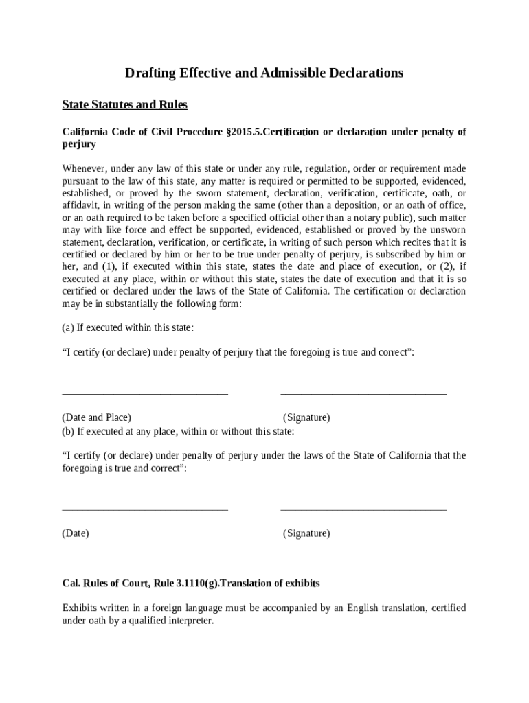 28 U.S. Code1746 - Unsworn declarations under penalty of ..."I do ...