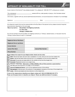 Fillable Online Affidavit/Declaration of Non-LiabilityAffidavit for non ...