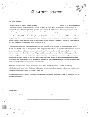 Fillable Online Student Consent Form - College of Education Fax Email ...