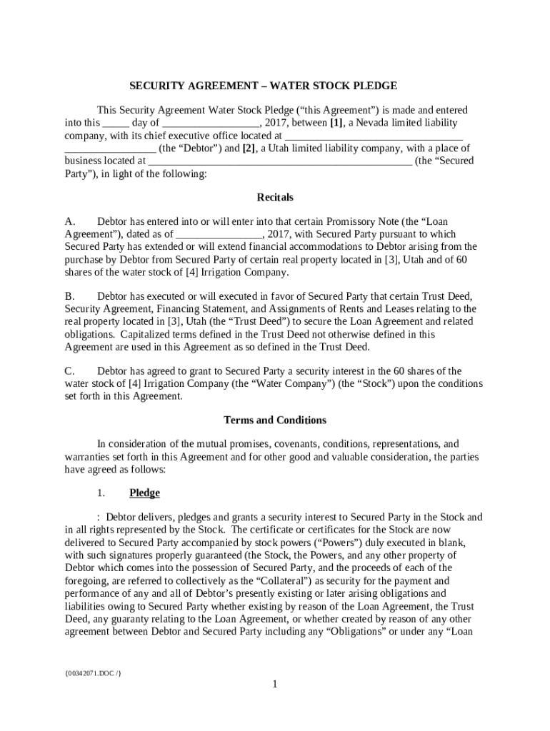 Stock Pledge Sample Clauses - Law Insider - businesslaw utahbar Doc ...